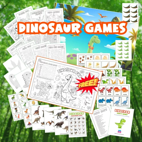 Dinosaur Party Games And Activity Pack | EKP
